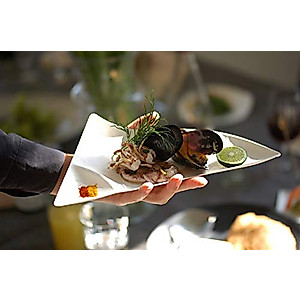 WASARA DM-013R Medium Plate, White, 10.3 inches (26.1 cm), 6 Pieces