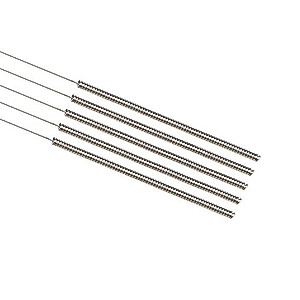 5Pcs Stainless Steel Cleaning Needle 0.15mm 0.2mm 0.25mm 0.3mm 0.35mm 0.4mm Part Drill for V6 Nozzle 3D Printers Parts liuqiangmeiguo (Size : 0.2mm)
