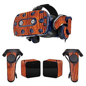 MightySkins Skin Compatible with HTC Vive Pro VR Headset - Knotty Wood | Protective, Durable, and Unique Vinyl Decal wrap Cover | Easy to Apply, Remove, and Change Styles | Made in The USA