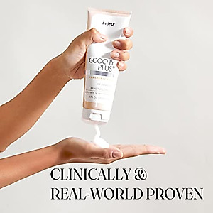 Coochy Plus Intimate Shaving Cream FRAGRANCE FREE For Pubic, Bikini Line, Armpit and more - Rash-Free, Prevents Razor Burns & Bumps, In-Grown Hairs, Itchiness 8oz Tube