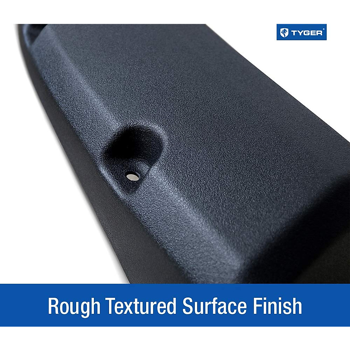 Tyger Auto Fender Flares Compatible with 1999-2006 Chevy Silverdo GMC Sierra 1500 2500 3500HD (Incl. 2007 Classic) Fleetside, Rough Textured Bolt-Riveted Style 4pc | TG-FF8C4057