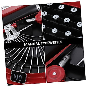 Ciieeo 1pc Wrought Iron Vintage Printer Model Ornaments Resin Portable Child Music Box