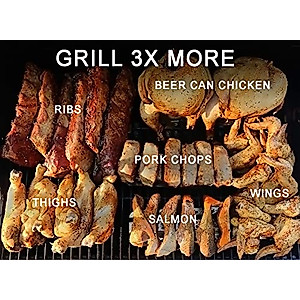 VERTIGRILLE Vertical Skewer Rack - 2 Pack (24 skewers) - Air Fryer Rack - Smoker Rack - Grill and Oven Chicken Wing Rack and Much More