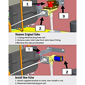 000009121 Ice Machine Water Valve Replacement Kit Fits for for Manitowoc Ice Machine