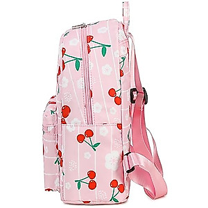 CAMTOP Mini Backpack Girls Teens Cute Cherry Small Backpack Purse Casual Travel School Bag