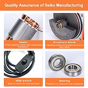 Putec Vibration Motor X07 Small AC Concrete Vibrator Screen Vibrating Single Phase 110V 60HZ 30W For Sand Shaking Table