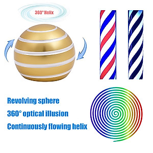 Desk-Fidget-Toys for Kinetic-Toy: Cool-Gadgets Cool-Stuff for Kid Children Teen Adult, Spinning 180 Seconds, Stress Relief Toy for Optical-Illusion Gift for Office School Home Women Men Christmas