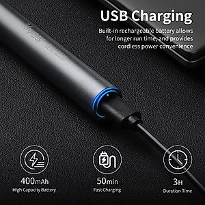 NOGARMY Mini Cordless Drill, Rechargeable Portable Power Drill, Multi-function Electric Hand Drill with 7 Drill Bits for DIY, Miniatures, Jewelry Making, Resin, Wood