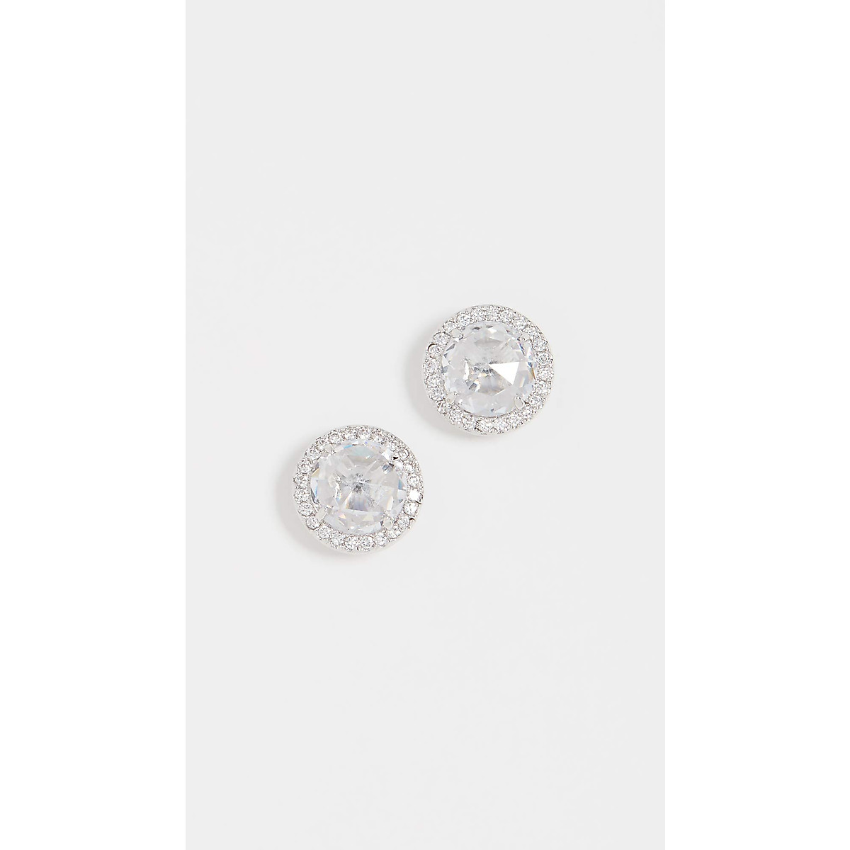 kate spade new york Bright Ideas Pave Halo Silver Stud Earrings