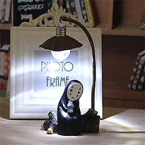 Anime No Face Man Figures, Cute Cartoon Anime Night Light Lamp Action Figure Toys for Children Kid Home House Decor Christmas Gift (No Face Man)