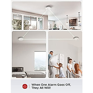 X-Sense AC Hardwired Combination Smoke and Carbon Monoxide Detector, Hardwired Interconnected Smoke and CO Detector Alarm with Replaceable Battery Backup, XP06, 1-Pack