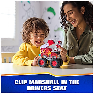 Paw Patrol: Rescue Wheels Marshall’s Firetruck, Toy Truck with Projectile Launcher and Collectible Action Figure, Kids Toys for Boys & Girls Ages 3+