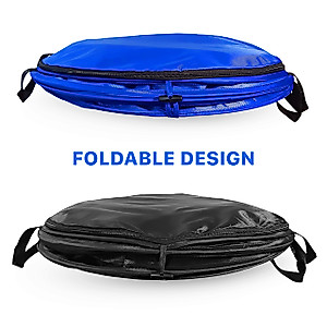 Gigco21 Gig Collections Large Durable Waterproof Combo pop up Recycle and Trash Collapsible Garbage containers, cans with Zipper Cover Great for Outdoor Indoor use -Camping, Party, Backyard, Beach