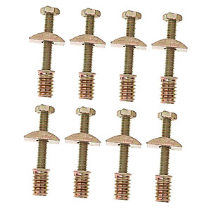 Veemoon 8 Sets Bedstead Connector 4 in 1 Crib hardwares kit Bedding Crib Component Part Screw m8 Bed Frame Bolts Bed Frame Nuts nut Iron Bed Board Carriage Hardware Screw Rod Bolt