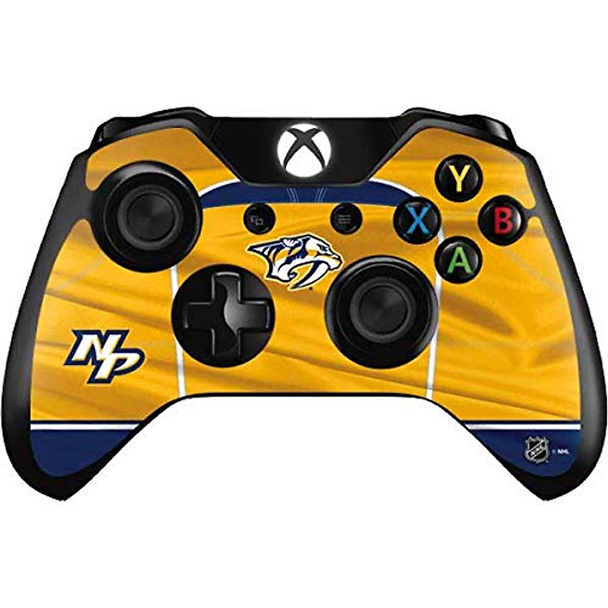 Skinit Decal Gaming Skin compatible with Xbox One Controller - Officially Licensed NHL Nashville Predators Jersey Design