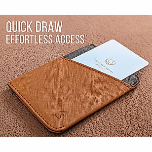 STYLIO Zippered Padfolio Binder (Black) and Slim Leather Wallet (Brown) Bundle. Perfect for Documents, iPad/Tablet, Notepad, Business Cards, IDs and Bills. Great Gift Bundle.