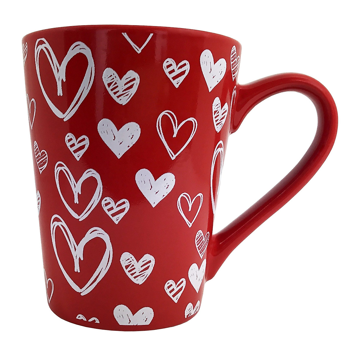 KINREX Best Mom Ever Mug – Valentines Day Gifts Mothers Day Gifts Coffee Cup for Women, Mother, Grandmother, Parent, Gift for Christmas, Birthday, Thanksgiving, Red, 12 oz. Novelty Tea Cups