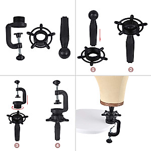 Wig Head Mannequin Head with Stand for Wigs Making 22 inch