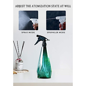 Amber Spray Bottle-Cleaning Spray Bottles,Healthy Plastic& 32 oz Spray Bottle For Hair&Hand&Clothe&Bathroom&Plant，Empty Mister Refillable Spray Bottles With ET,Essential Oil,Water,etc.(2 pack) (Amber)