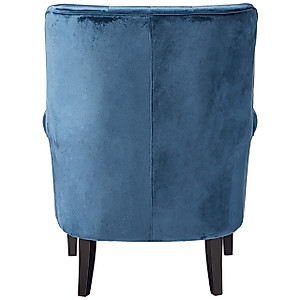 Christopher Knight Home Tomlin Velvet Club Chair, Cobalt 32D x 31W x 41H Inch
