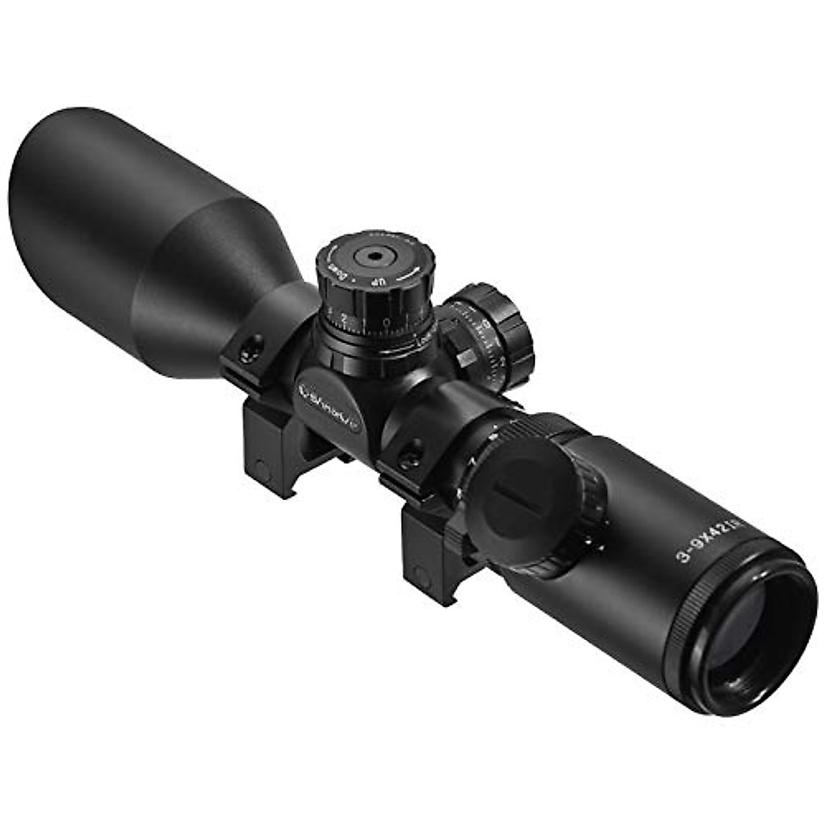 Barska AC11668 3-9x42 2nd Generation Compact Scope with Illuminated Mil-Dot Reticle , Black