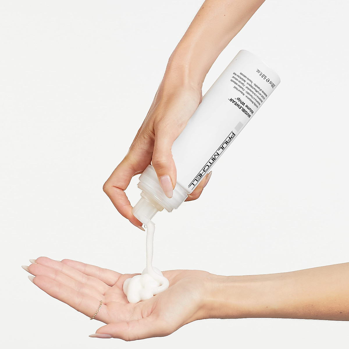 Paul Mitchell Invisiblewear Volume Whip Styling Foam, Humidity Resistance, Natural Hold, For Fine Hair, 6.8 fl. oz.