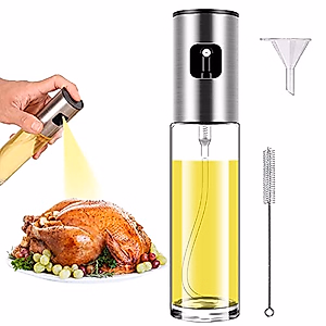 ZEREOOY Oil Sprayer for Cooking Olive Oil Sprayer Mister for Air Fryer Vegetable Vinegar Oil Portable Mini Kitchen Gadgets for Baking,Salad,Grilling,BBQ,Roasting (One Piece)