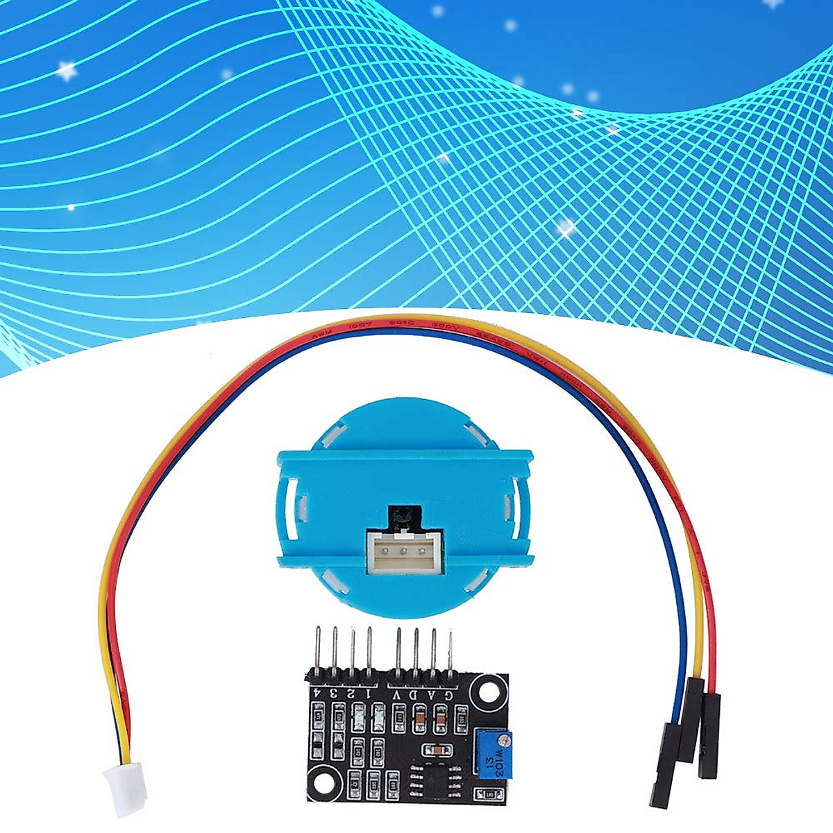 QANYEGN Turbidity Sensor Module, Liquid Sewage Water Detection Set, Sewage Water Quality Detection for Measurement Industry