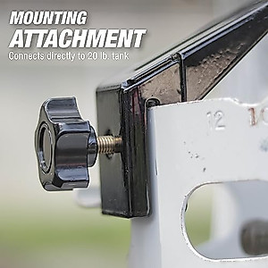 15,000 BTU Single Tank Top Portable Propane Radiant Heater,Grey/ Silver