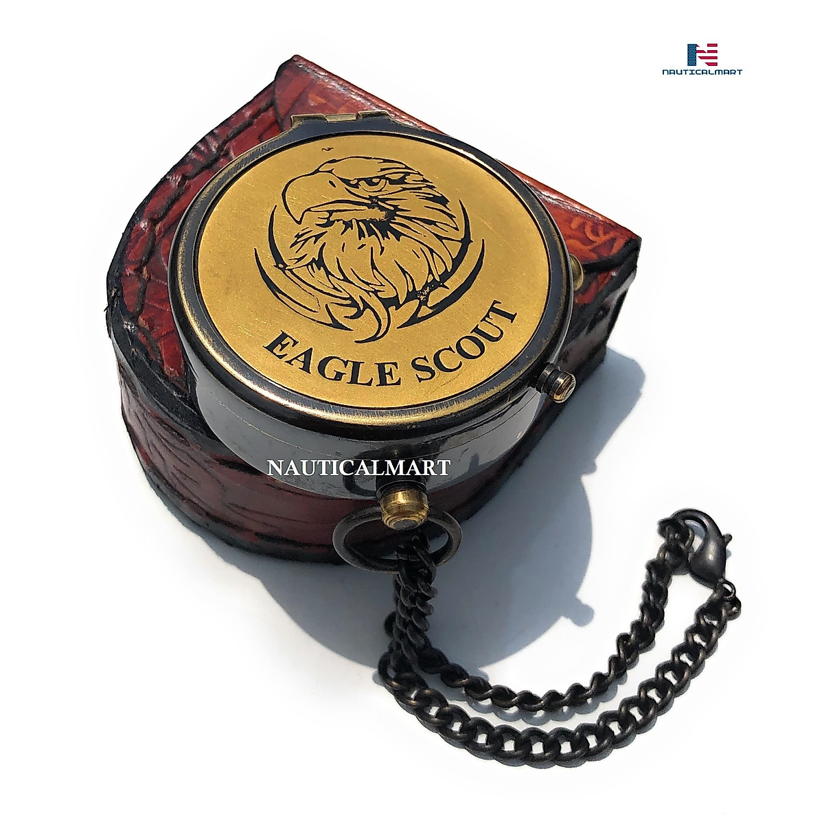 Eagle Compass Engraved Vintage Ship Functional Gift Compass Baptism