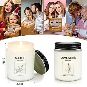 3 Pack Candles for Home Scented, 40.2 oz 300 Hour Long Lasting Candles, 3 Wick Large Jar Soy Candle, Lavender Candle, Scented Candles Gift Set, Perfect for Festival Gifts