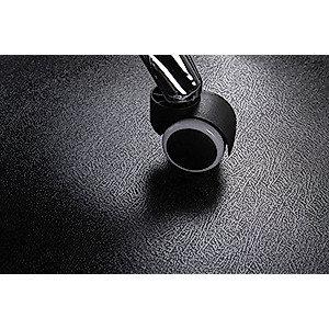 Office Chair Mat for Hardwood and Tile Floor with Lip, Black, Anti-Slip, Non-Curve, Under the Desk Mat Best for Rolling Chair and Computer Desk, 47x35 Non-Toxic and no BPA Plastic Protector