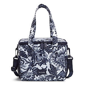 Vera Bradley Women's Recycled Ripstop Lunch Cooler, Java Navy & White, One Size
