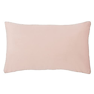 Safavieh Home Collection Sarla Art Deco 12 x 20-inch Blush/Gold Decorative Accent Pillow PLS7144B-1220, 12"x22"