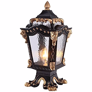 Outdoor Post Light Exterior Pillar Light Pillar Lamp European-Style Simplicity ，Waterproof Antirust Aluminum Column Lamp Outdoor LED Post Light Garage Pavilion Courtyard Courtyard Lighting