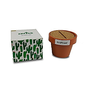 TriPro Original Coasters Set of 6 Pieces with Creative Cactus Shaped Design for Holiday Gift & Home Decoration