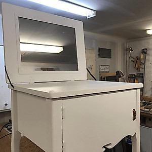 Dophee 2Pcs Antique Bronze Rotatable Folding Lid Support Stay Hinges for Home Furniture Cabinet Wooden Boxes Cases Display - 4.41"x 2.64"x 0.43