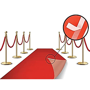 Red Carpet Floor Runner Hollywood Party Decoration Fabric 100 GSM (Red, 2x15 Feet)