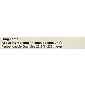 Panacur C Canine Dewormer (fenbendazole), 2 gram,White