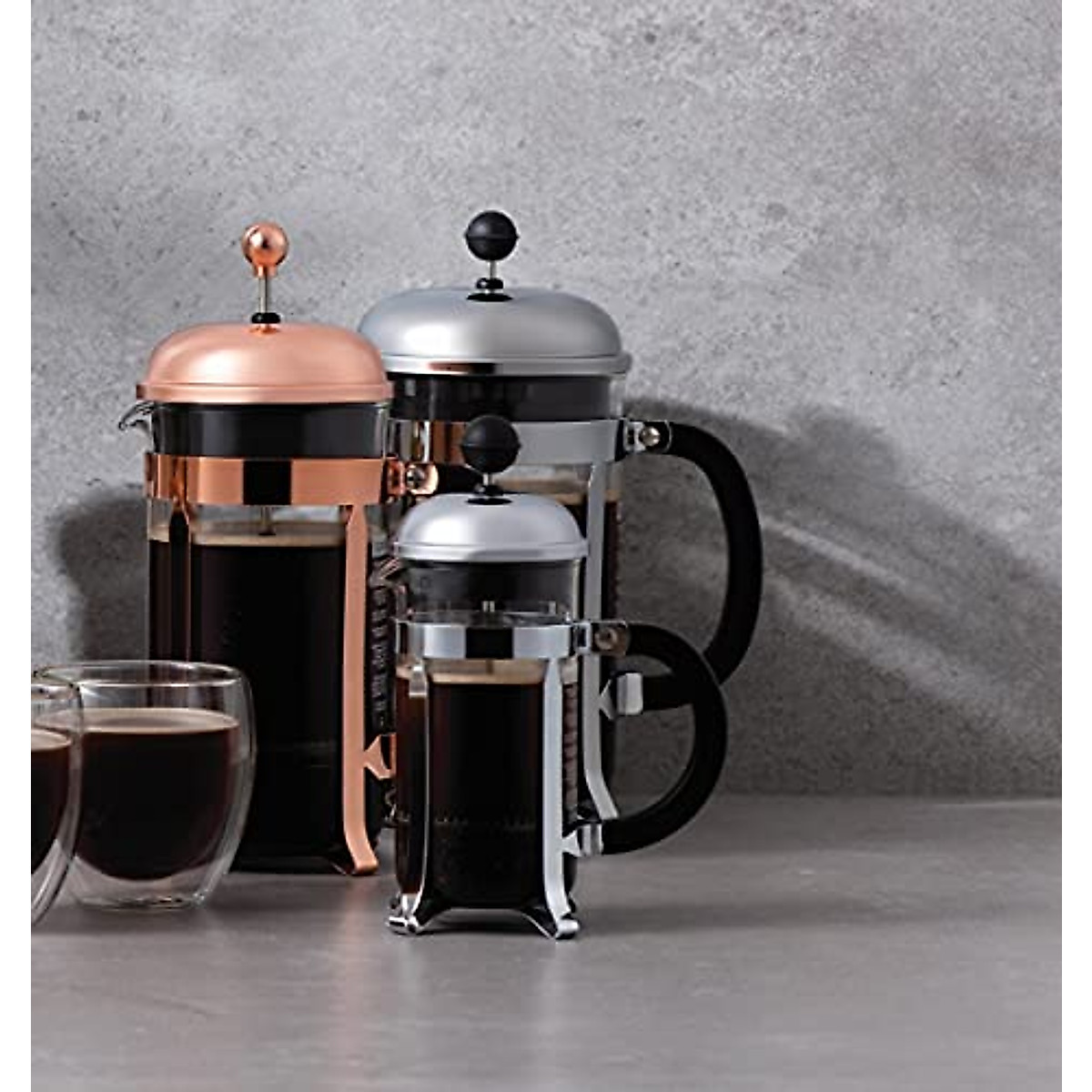 Bodum Chambord French Press Coffee Maker, 51 Ounce, 1.5 Liter, Chrome