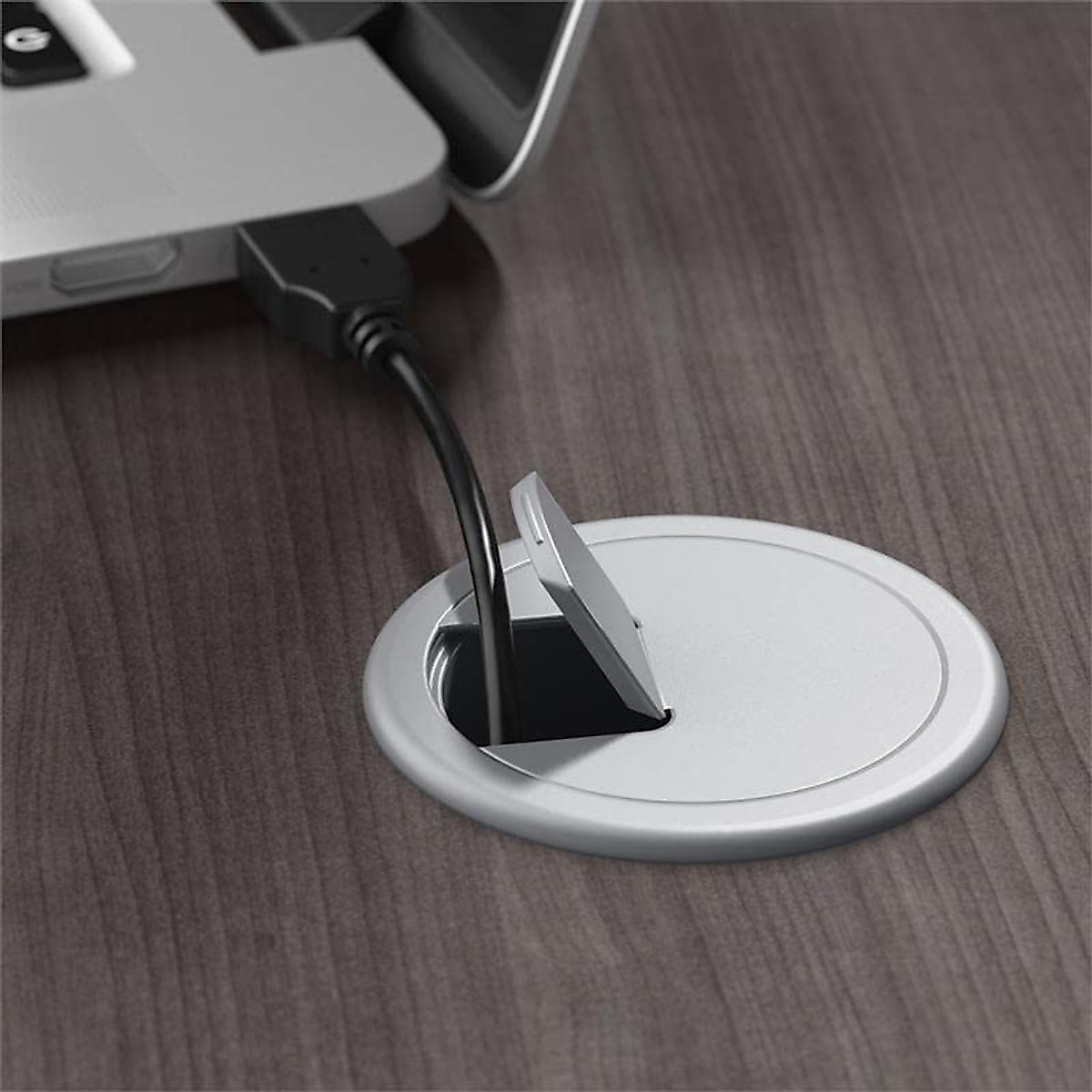 Bush Business Furniture Studio C Corner Bar Cabinet with Shelves, 48W, Storm Gray