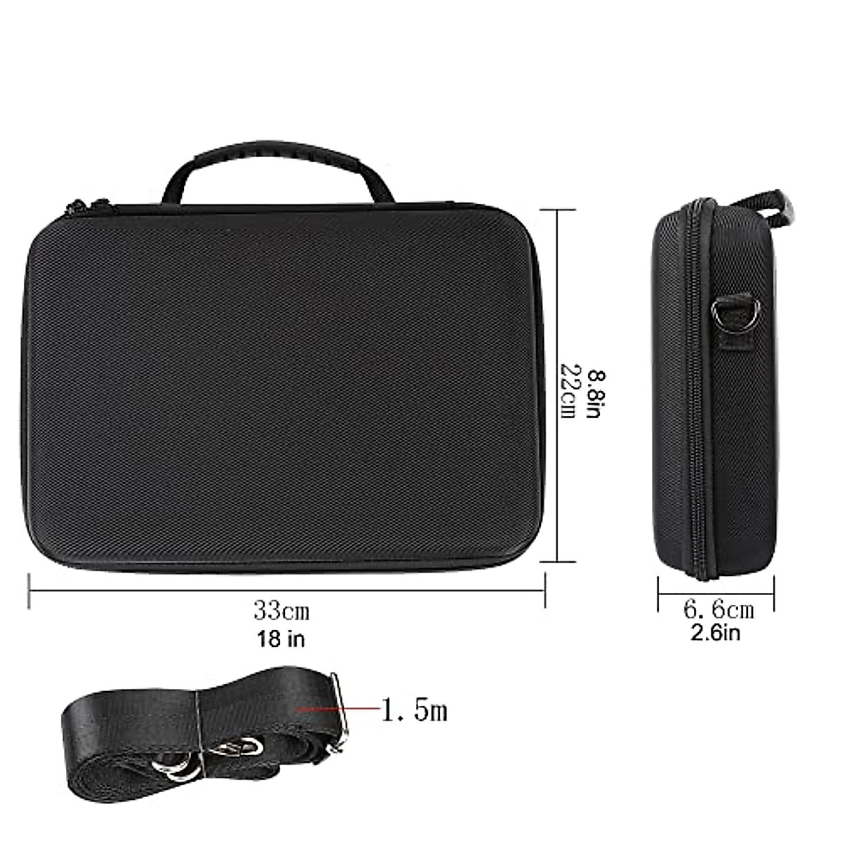 Carrying Case for Insta360 X3,One X2 Camera,Large Hard Shell Shoulder Bag with EVA Liner Compatible for Insta 360 ONE X3 X2 Action Camera Bullet Time Handle/Selfie Stick and Other Accessories