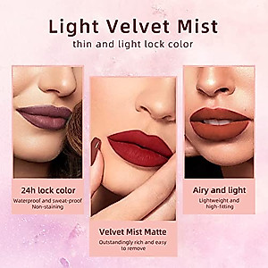 BestLand 12Pcs Matte Lipstick Lip Makeup Kit, Velvety Liquid Lipstick Waterproof Long Lasting Durable Nude Zodiac Signs Lip Gloss Beauty Cosmetics Gift Box Makeup Set Kit (12 Piece Set)