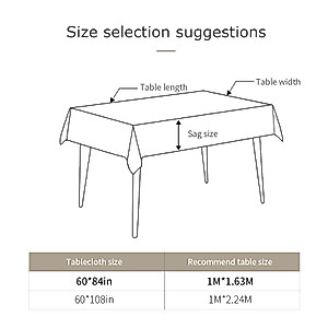 Penis Member Pattern Pattern - Rectangle Oblong Tablecloth, 60" X 84" inches Washable Decorative Table Cloth