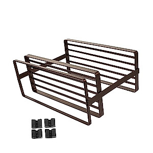 Alipis kitchen spice rack stackable shelves condiment bottle shelf cupboard organizers and storage kitchen cabinet kitchen organizer countertop shelf fruit make up carbon steel