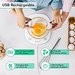 Arboleaf Food Scale Rechargeable, Kitchen Scale for Food Ounces and Grams, Smart Food Scale for Weight Loss, Small Digital Baking Food Scales for Kitchen Gift, USB Scale, 1g/0.1oz, 11lb/5kg