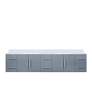 Bell+Modern Sonoma 84 in. W x 22 in. D Dark Grey Double Bath Vanity and Cultured Marble Top