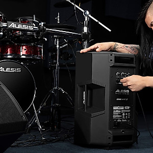 Alesis Strike Amp 12 - 12-Inch 2000-Watt Portable Drum Amplifier Speaker for Electric Drums with High-Frequency Compression Driver and Contour EQ