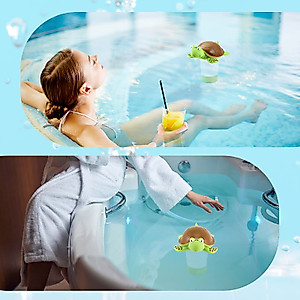 Watersecret Turtle Floating Pool Chlorine Dispenser 2 in 1 kit, Collapsible Chlorine Floater ，Anti-Corrosion Fits 3" Chlorine Tablets，Release Adjustable for Swimming Pool,Hot Tub SPA（2 Pack