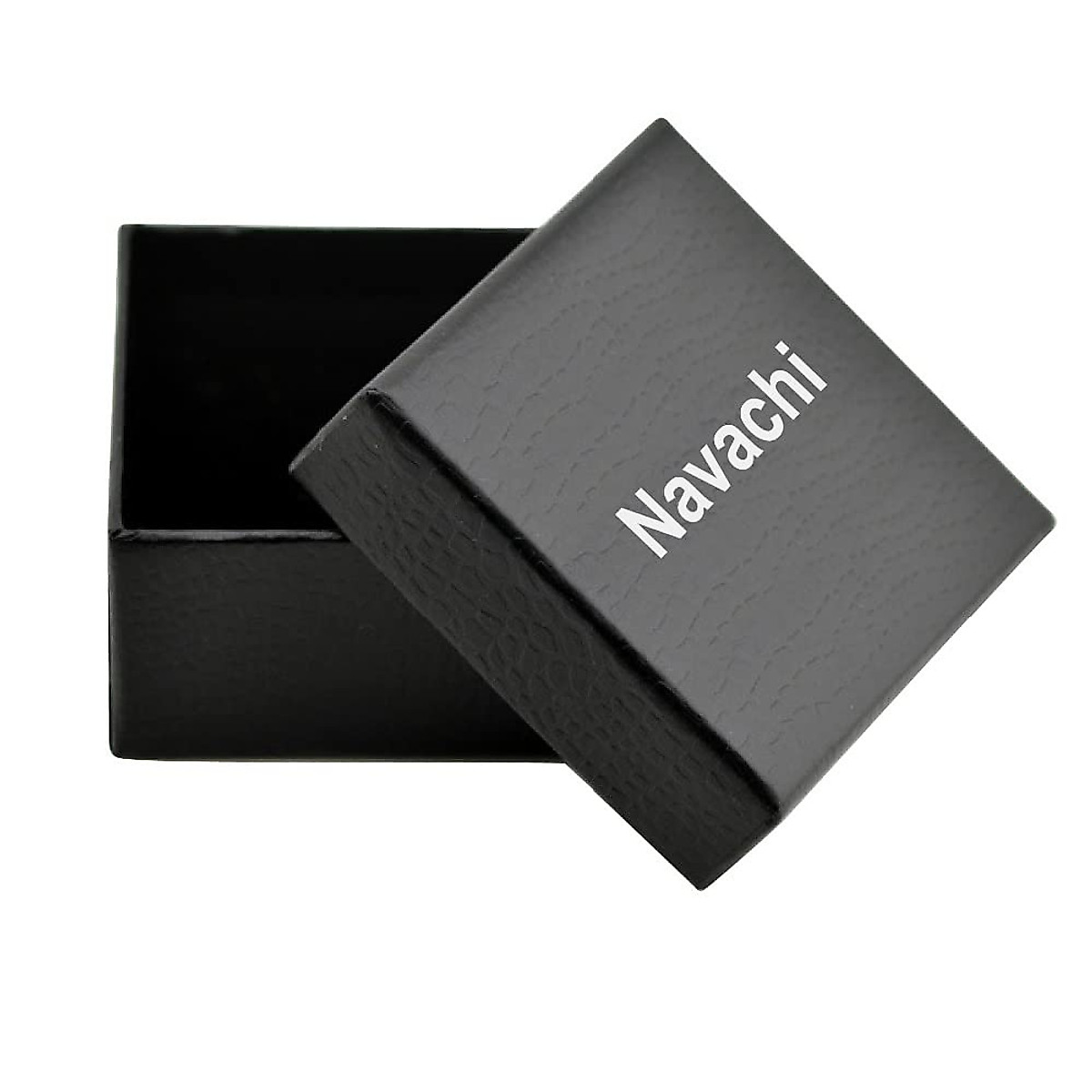 Navachi 18k Gold Plated Spindle Shape Metal White Crystal Square Brown Zircon Dangle Az1949 Stud Earrings